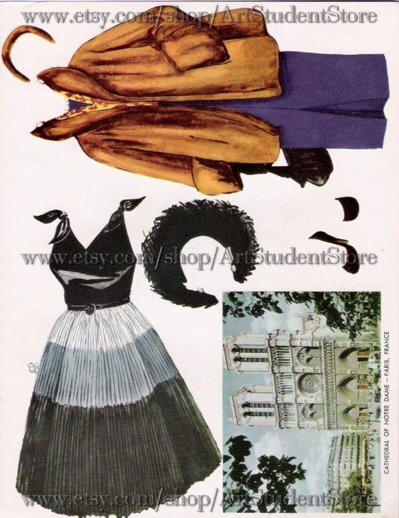 Pdf Printable Digital Vintage Paper Dolls TWA MISS - Etsy