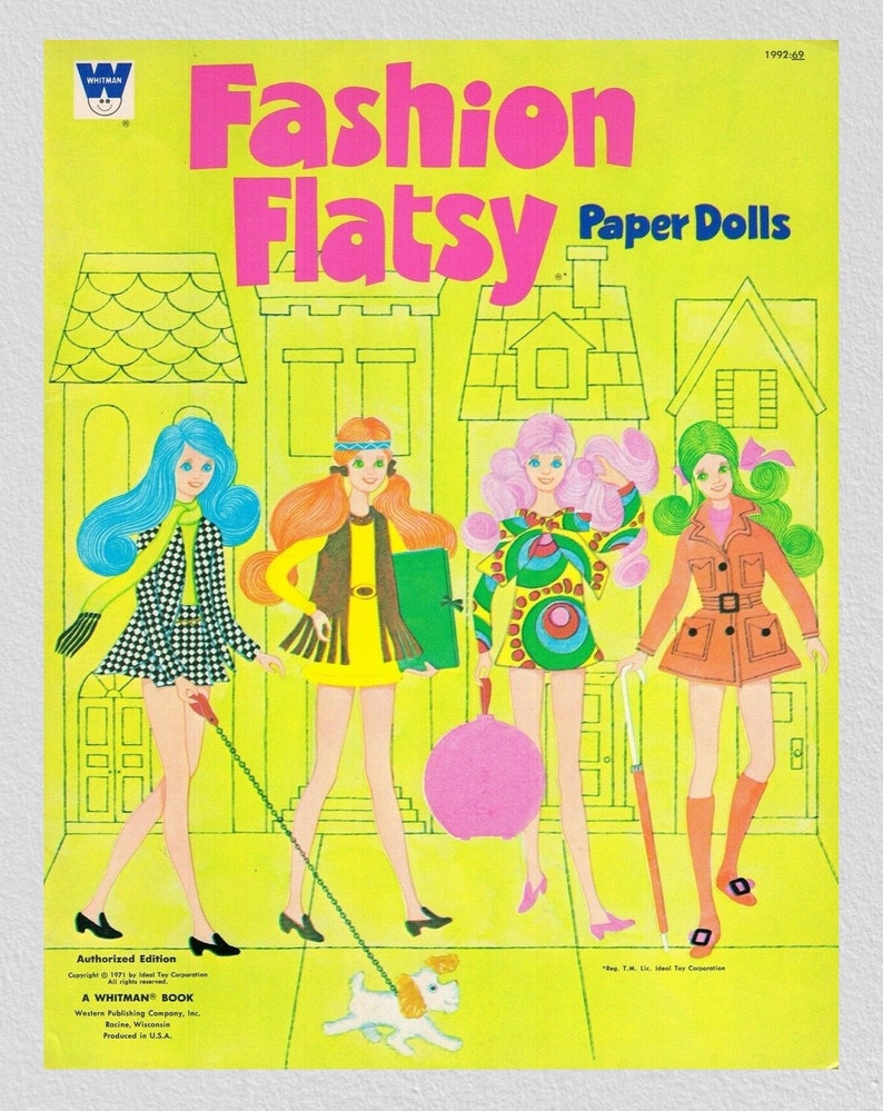 Digital Pdf Paper Dolls Fashion Flatsy - Etsy