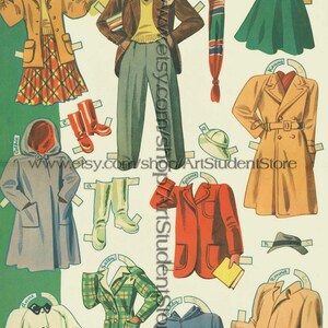 Pdf Instant, Vintage Paper Dolls Sub Debs Teenage Life - Etsy