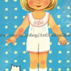 Vintage Paper Doll My Susie, Pdf Instant - Etsy