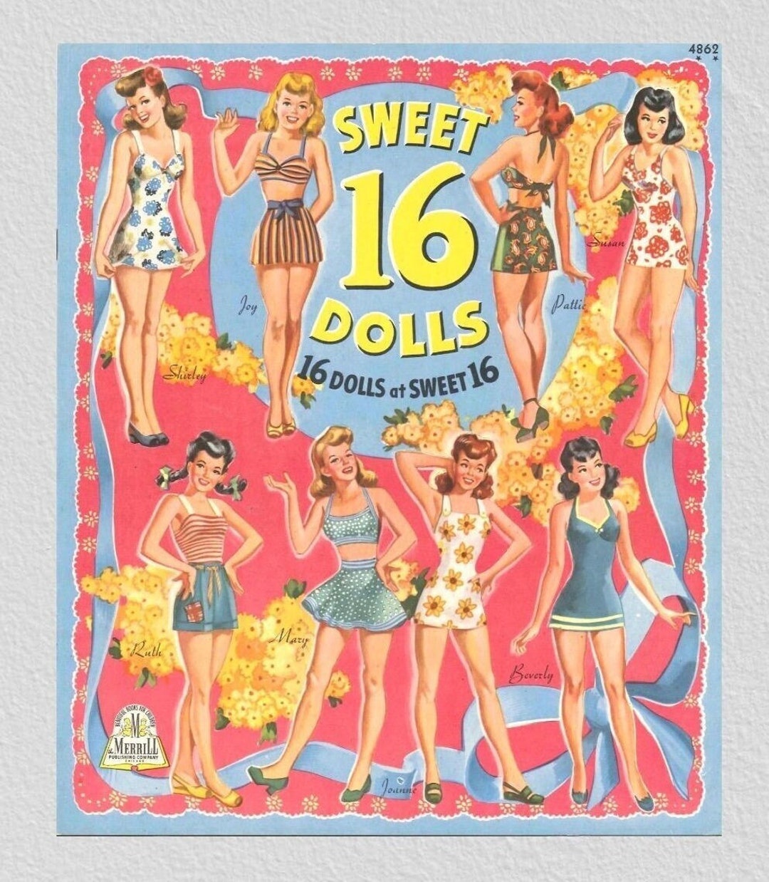 Pdf Printable Digital, Vintage Paper Dolls Sweet 16 Dolls - Etsy