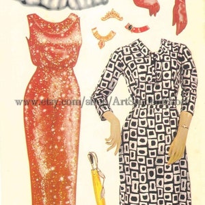 Pdf Printable Digital, Vintage Paper Dolls Bewitched - Etsy