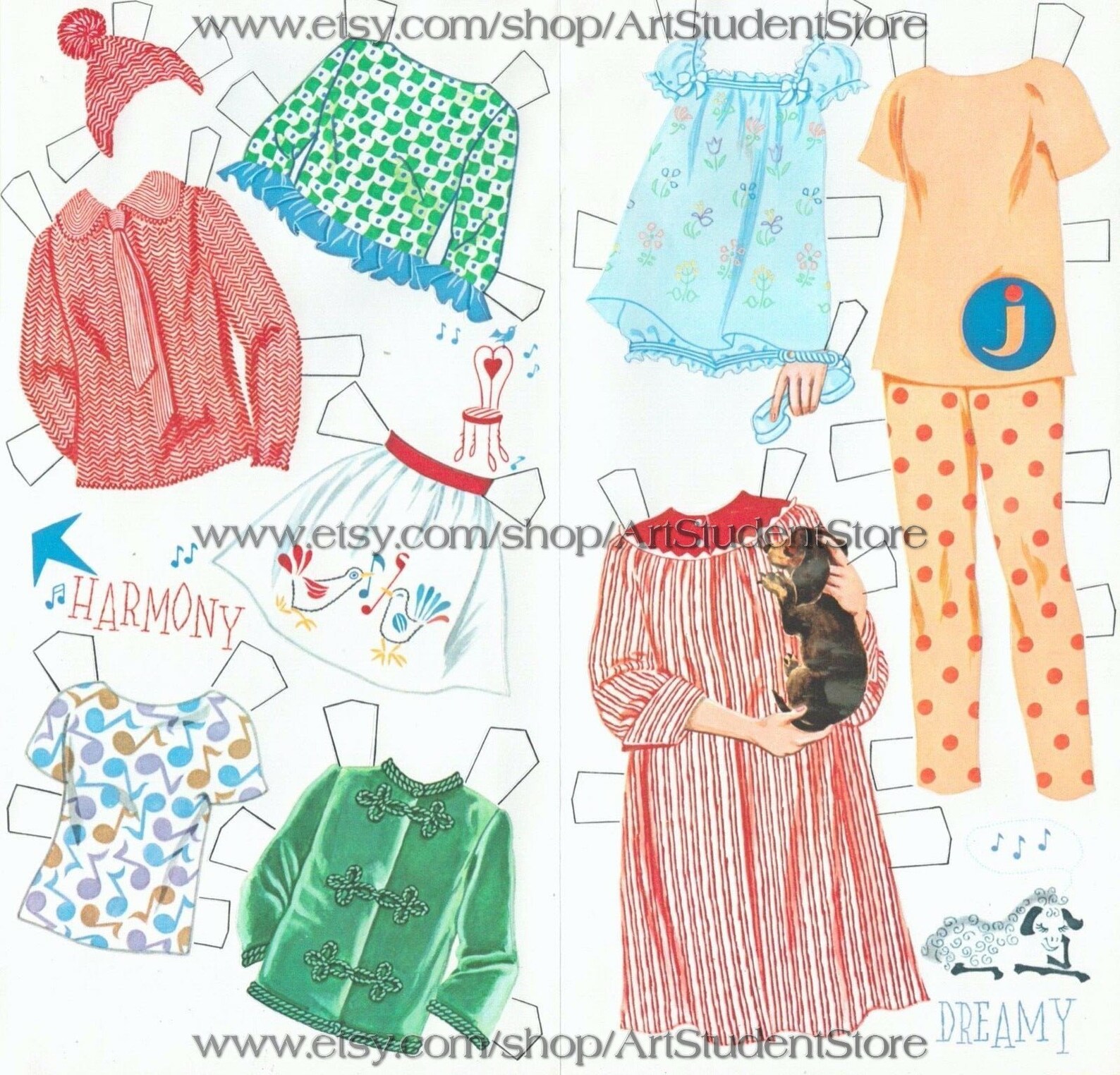 Vintage Paper Doll Janet Lennon 1962pdf Instant Digital - Etsy