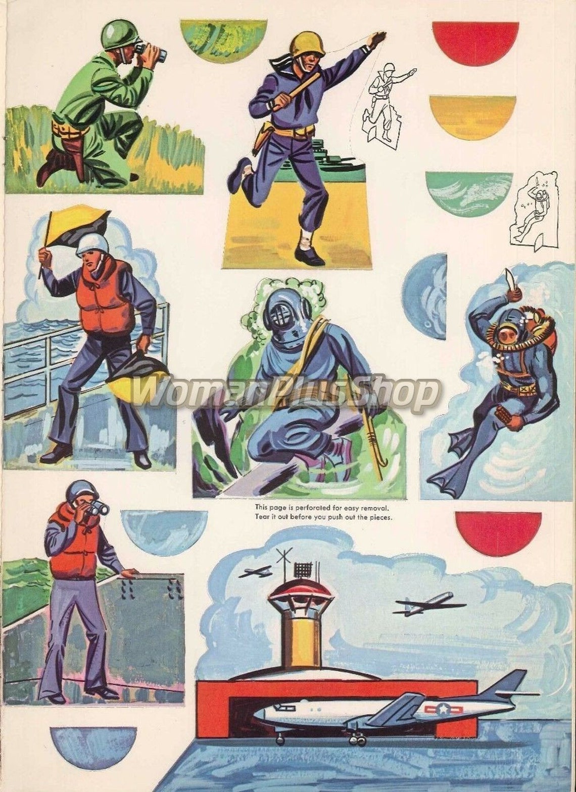 Pdf Printable Digital Vintage Paper Dolls Gi Joe Wwii - Etsy
