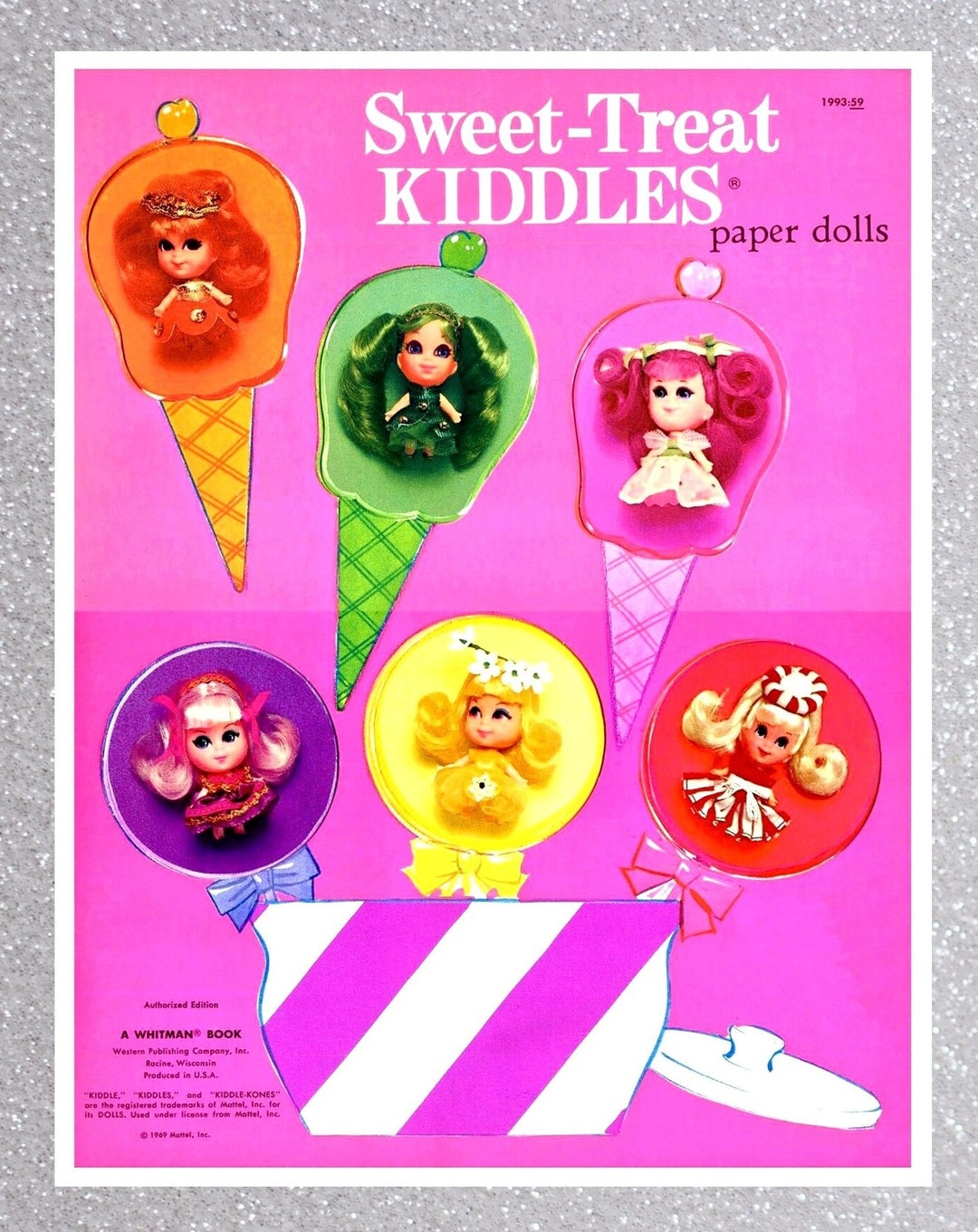 Pdf Printable Digital, Vintage Paper Dolls Sweet Treat Liddle Kiddles ...