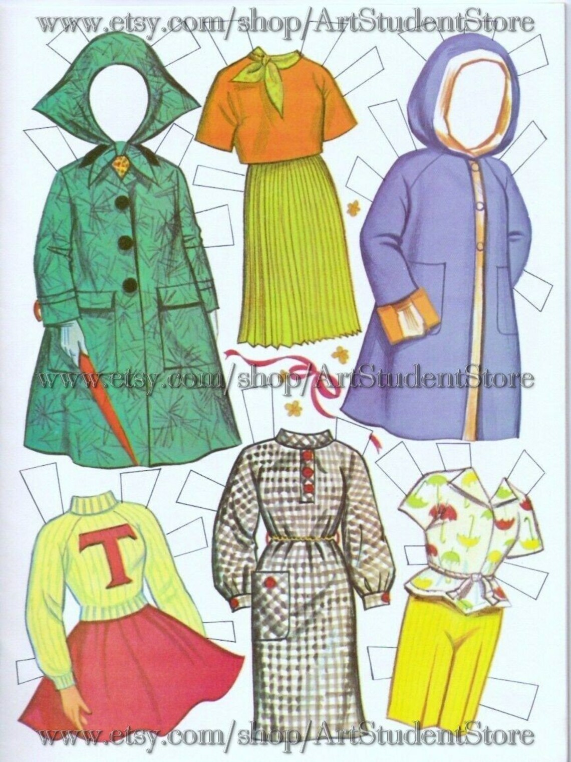 Pdf Printable Digital Vintage Paper Dolls Tammy 1963 | Etsy