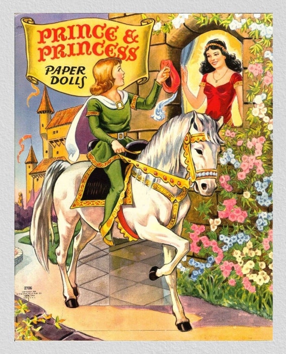 Printable Pdf Vintage Paper Dolls Prince Princessukraine | Etsy