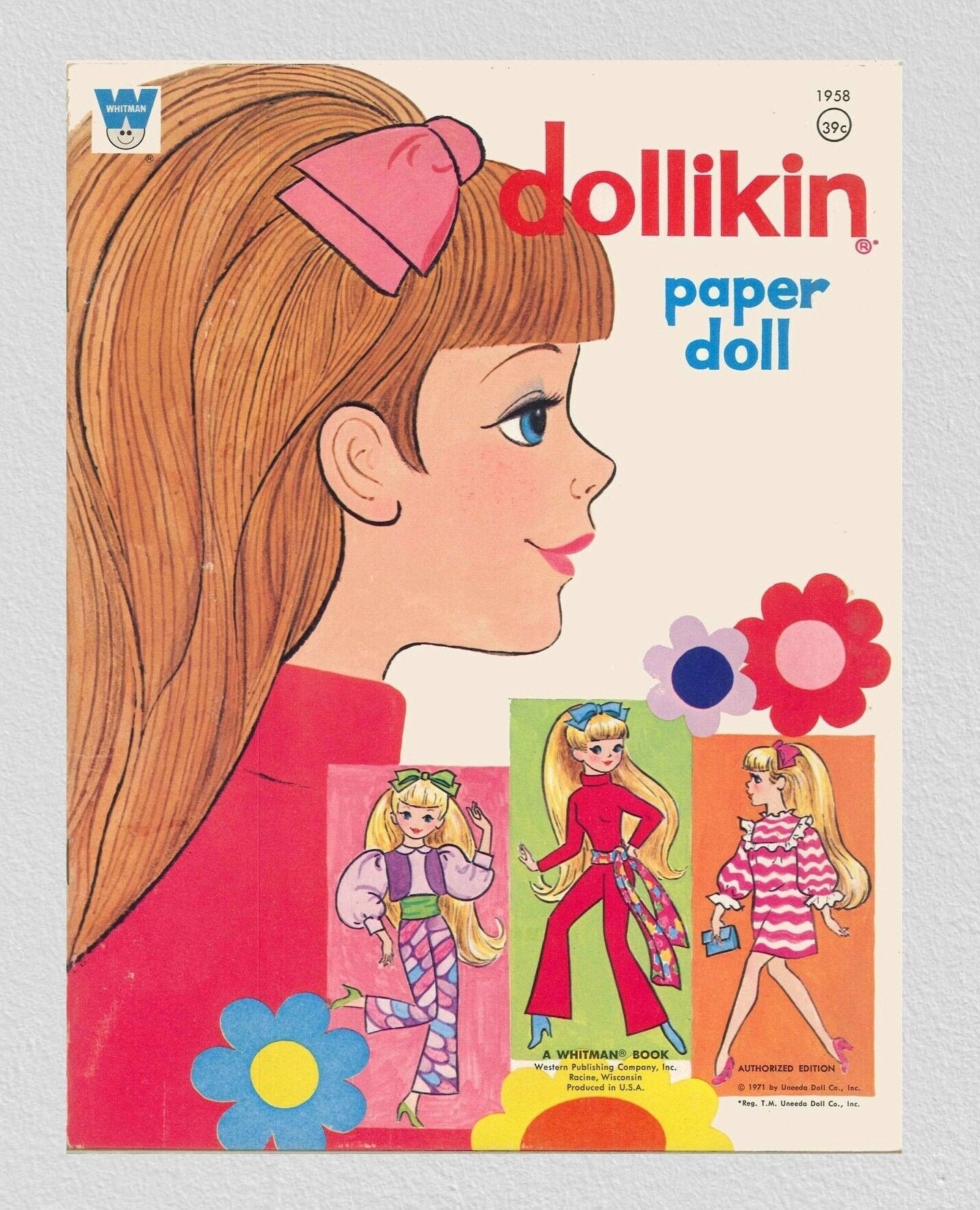 Printable pdfvintage paper doll dollikin 1971 | Etsy