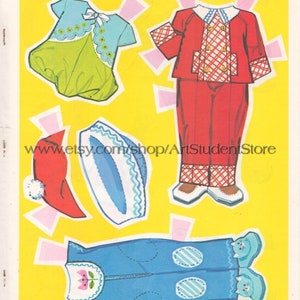Pdf Printable Digital, Vintage Paper Dolls Rub Dub - Etsy