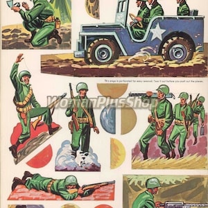 Pdf Printable Digital, Vintage Paper Dolls Gi Joe Wwii - Etsy