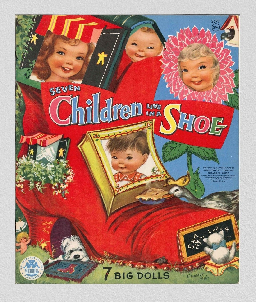 Digital Pdf, Vintage Paper Dolls 7 Children Live in Sho - Etsy