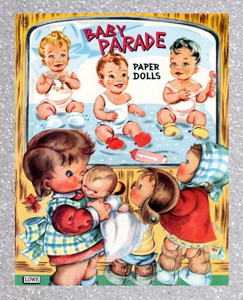 Pdf Printable Digital, Vintage Paper Dolls Baby Parade C. 1955 - Etsy Pdf Printable Digital, Vintage Paper Dolls Baby Parade C. 1955 - Etsy