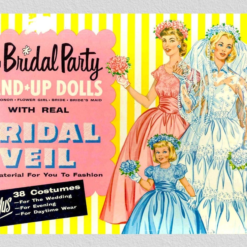 Vintage Paper Dolls Bridal - Etsy UK