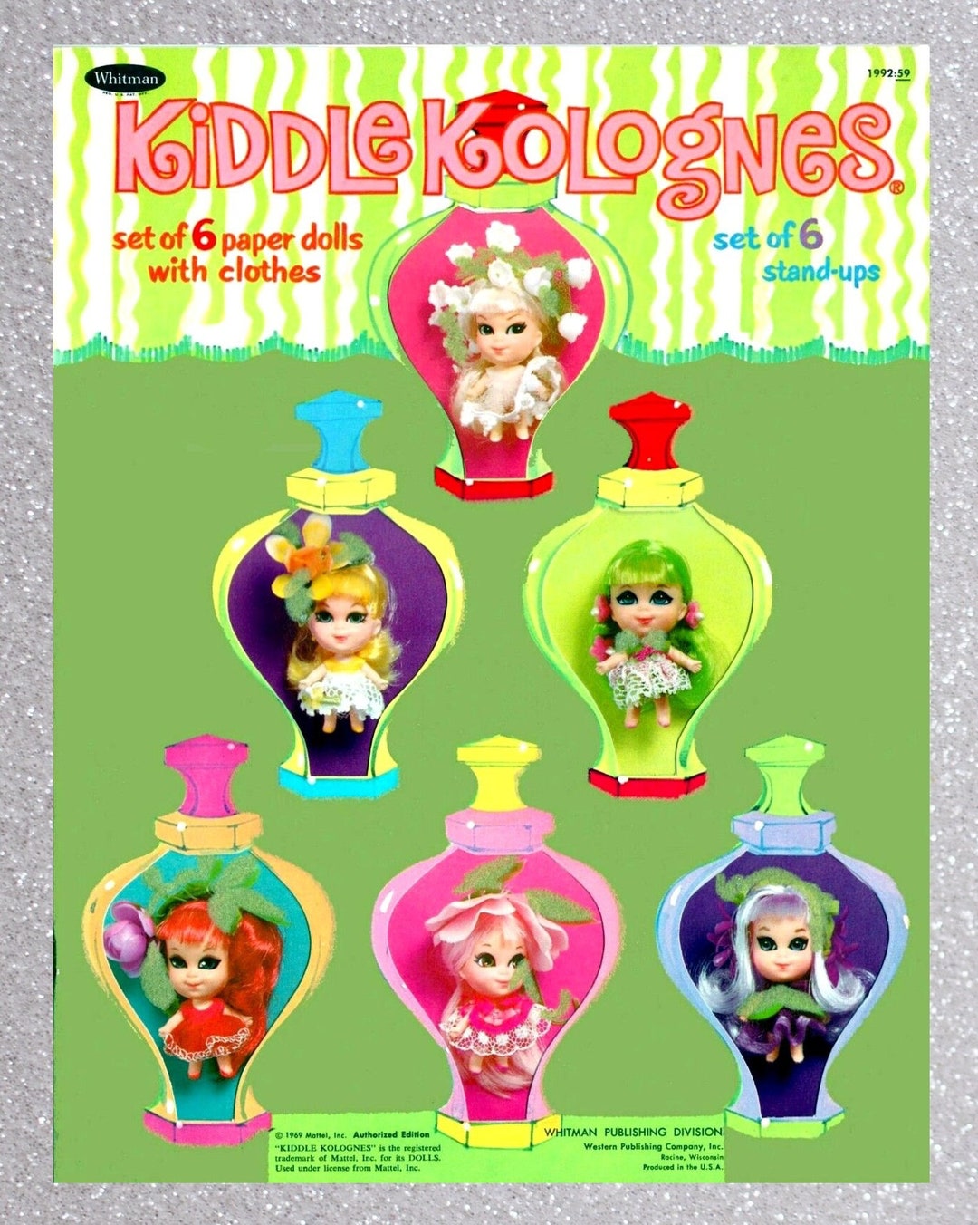 Pdf Printable Digital, Vintage Paper Dolls Liddle Kiddles Kolognes 1969 ...