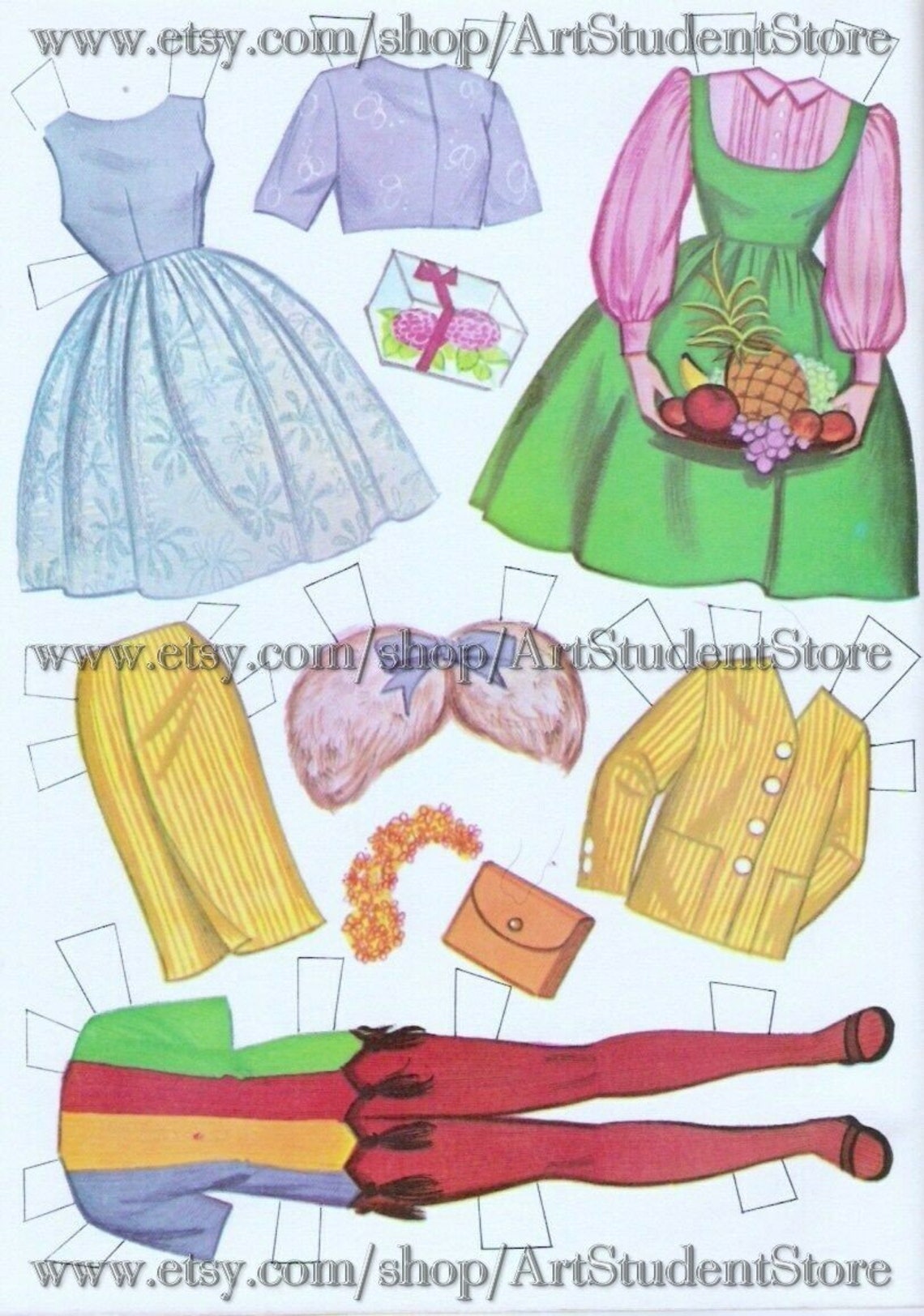 Pdf Printable Digital Vintage Paper Dolls Tammy 1963 | Etsy