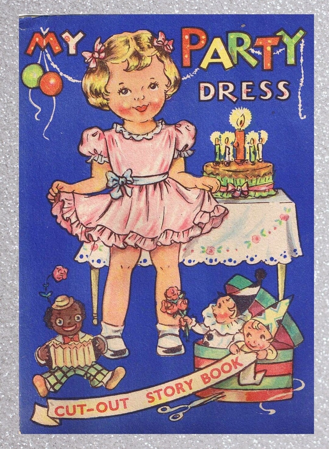 Vintage Paper Dolls Pdf Instant My Party Dress C 1940s Etsy