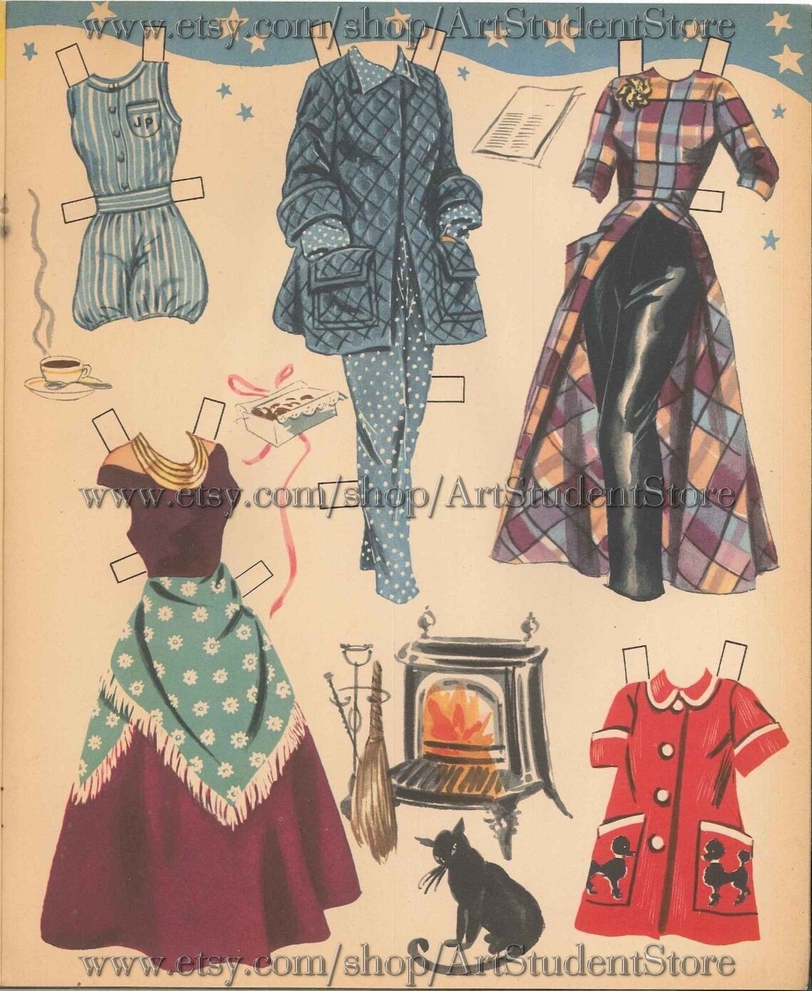 Pdf Printable Digital Vintage Paper Dolls Jane Powell - Etsy