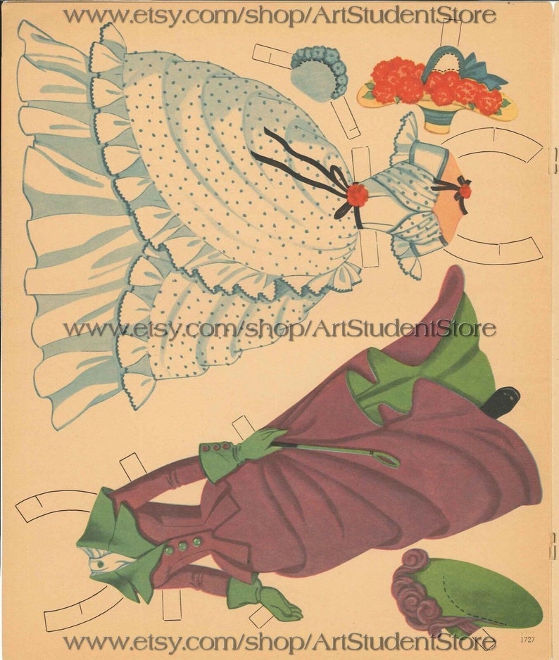 Vintage Paper Dolls Story Princess,printable Digital Pdf - Etsy