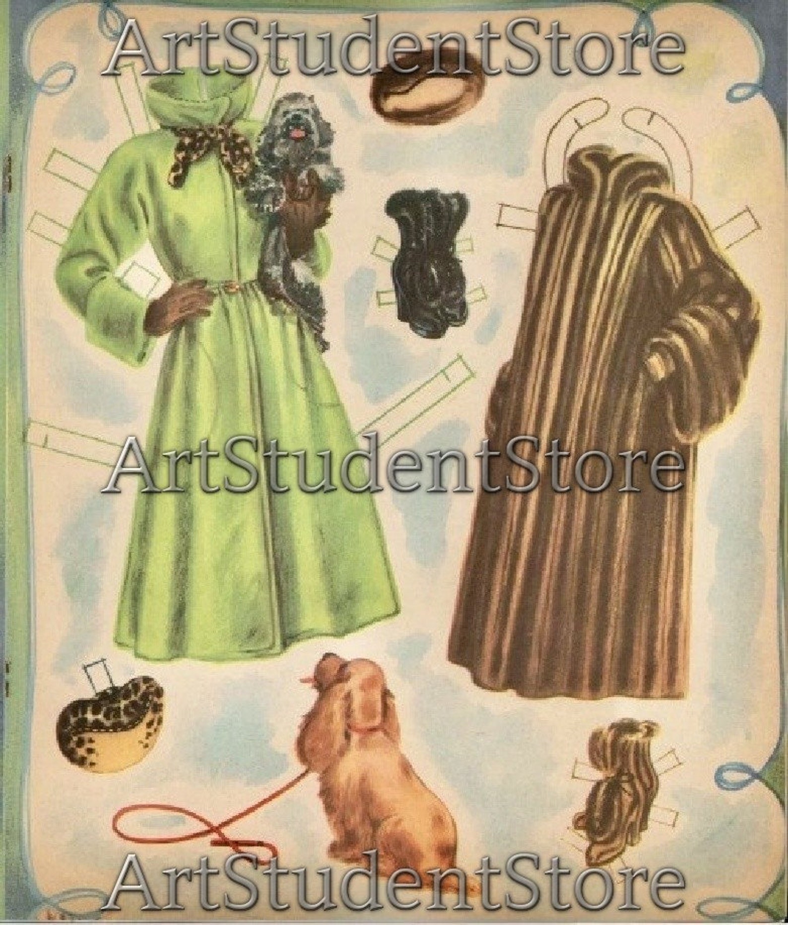 Girl Paper Doll Vintage Paper Dolls My Little Margie TV Show - Etsy