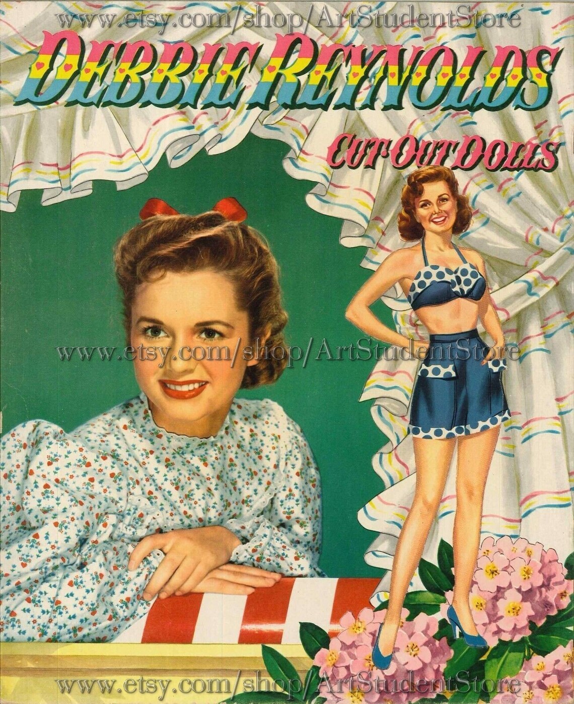 Pdf Printable Digital Vintage Paper Dolls Debbie Reynolds - Etsy