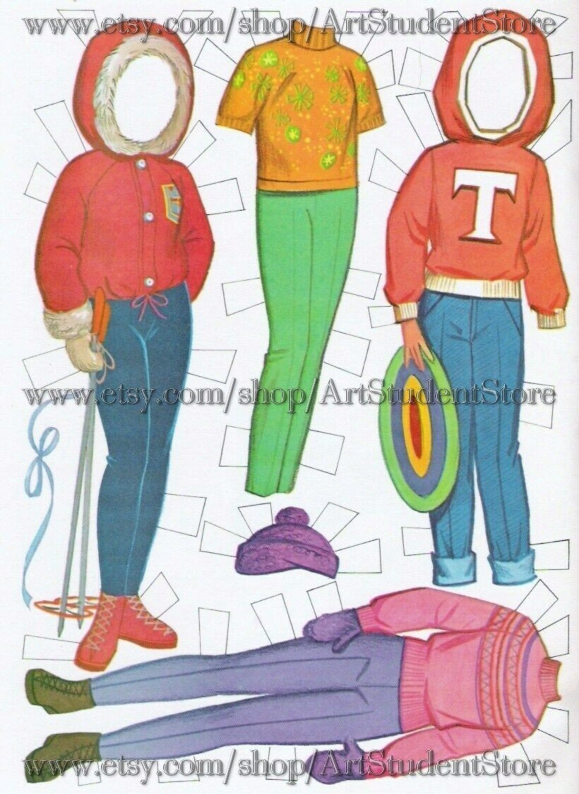 Pdf Printable Digital Vintage Paper Dolls Tammy 1963 | Etsy