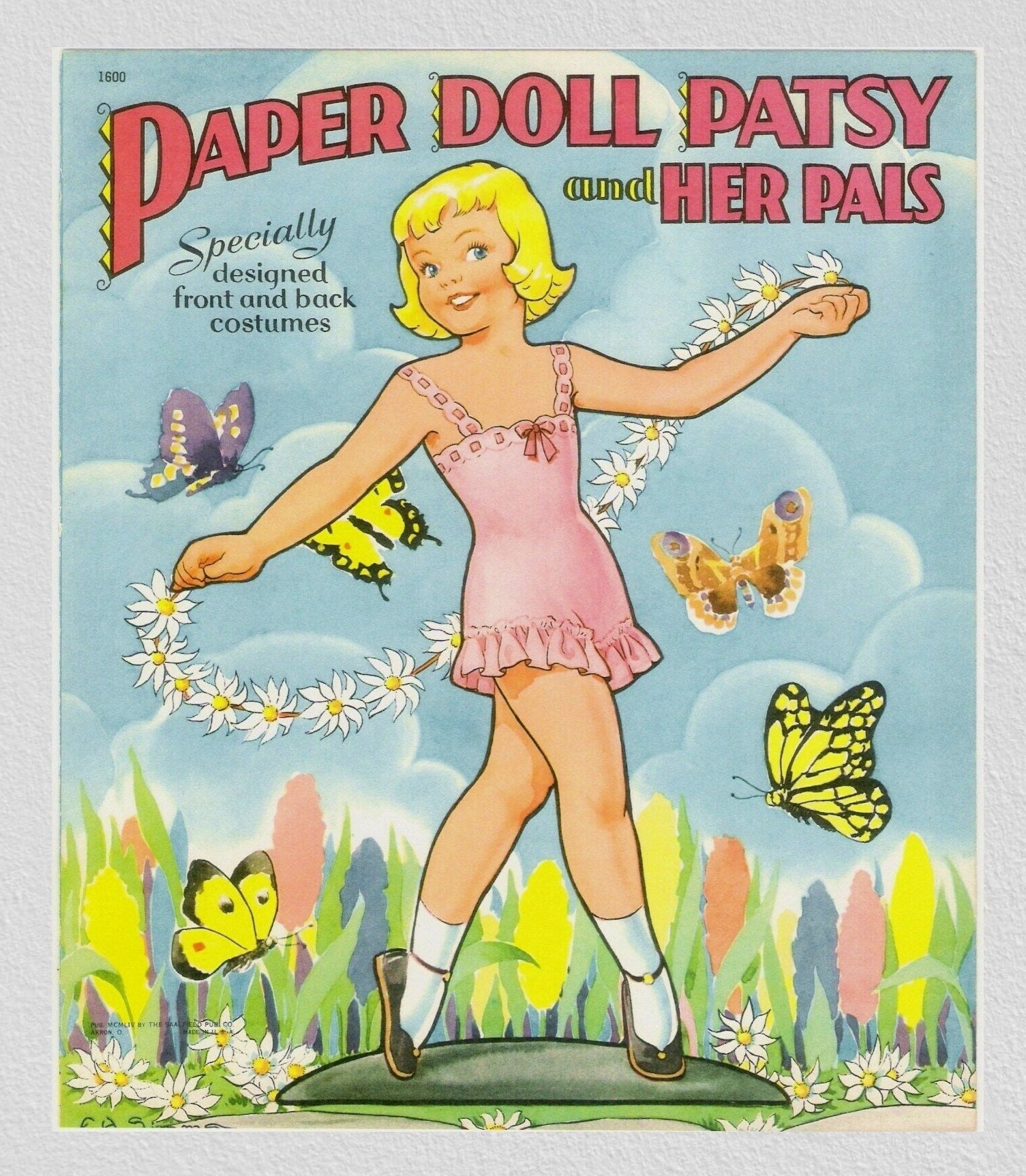 Pdf Printable Digital Vintage Paper Dolls Patsy Her Pals 1954 - Etsy