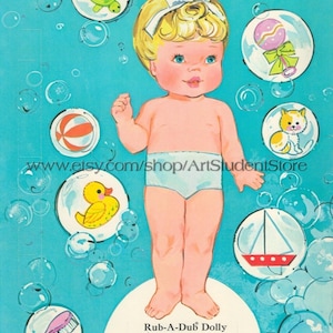 Pdf Printable Digital, Vintage Paper Dolls Baby Alive - Etsy