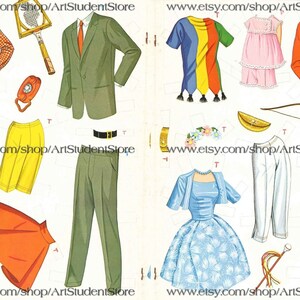 Printable Pdf, Vintage Paper Dolls Tammy and Her Family C. 1964 - Etsy