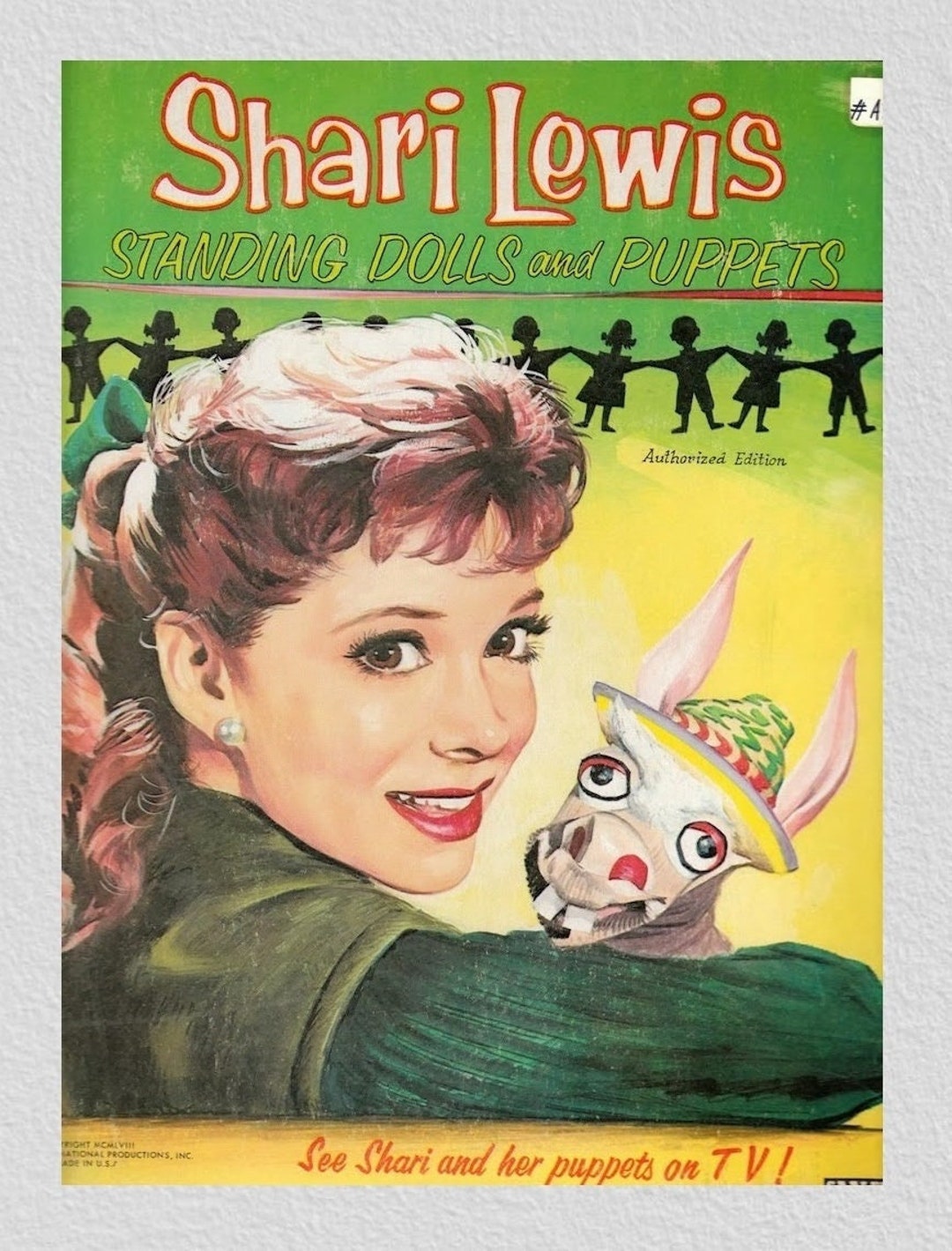 Pdf Printable Digital, Vintage Paper Dolls Shari Lewis Standing Dolls ...