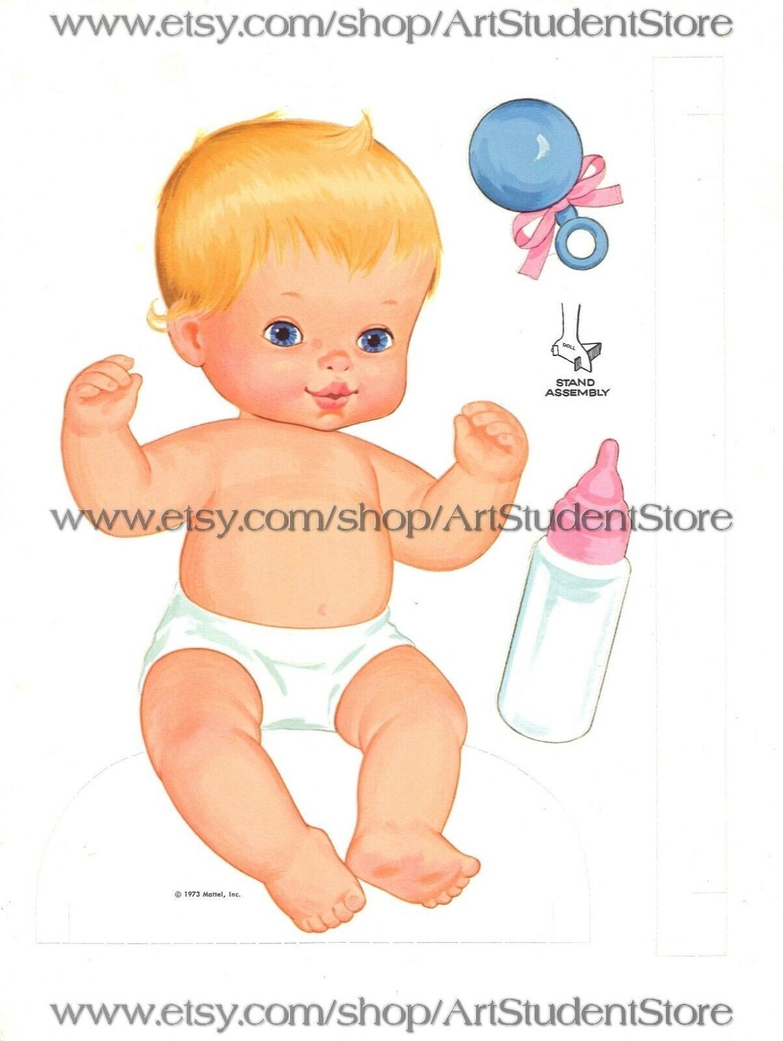 Vintage Paper Dolls Baby Tenderpdf Instant - Etsy