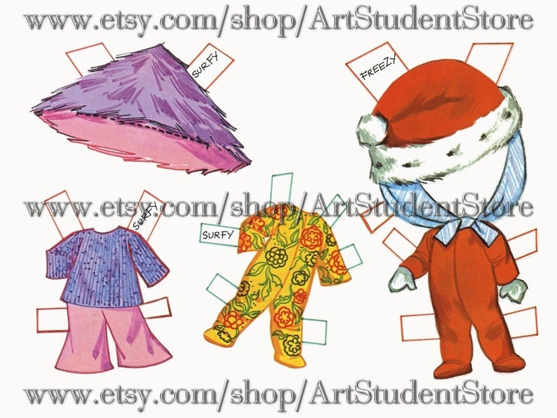 Vintage Liddle Kiddles Download Paper Dolls C. 1967 | Etsy