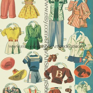 Pdf Instant, Vintage Paper Dolls Sub Debs Teenage Life - Etsy