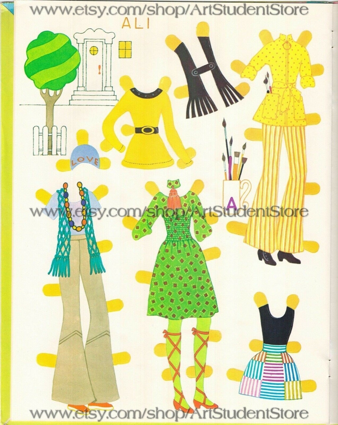 Digital Pdf Paper Dolls Fashion Flatsy - Etsy