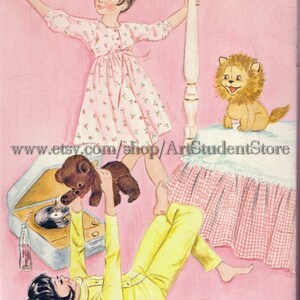 Pdf Printable Digital, Vintage Paper Dolls Slumber Party - Etsy