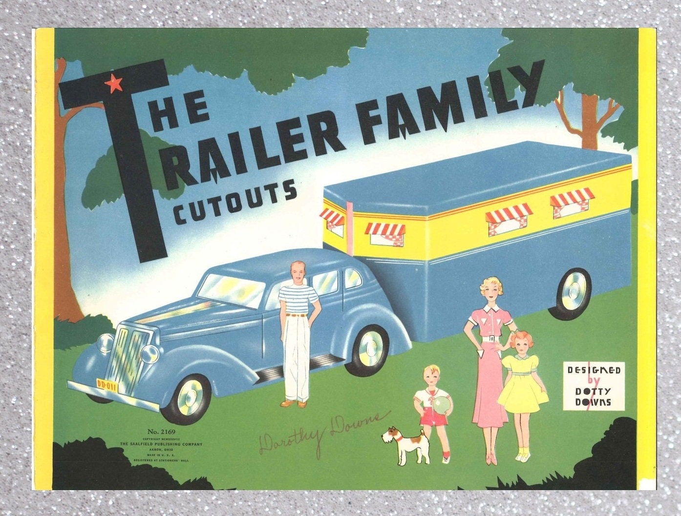 Printable Pdf, Vintage Paper the Trailer Family Cutouts - Etsy