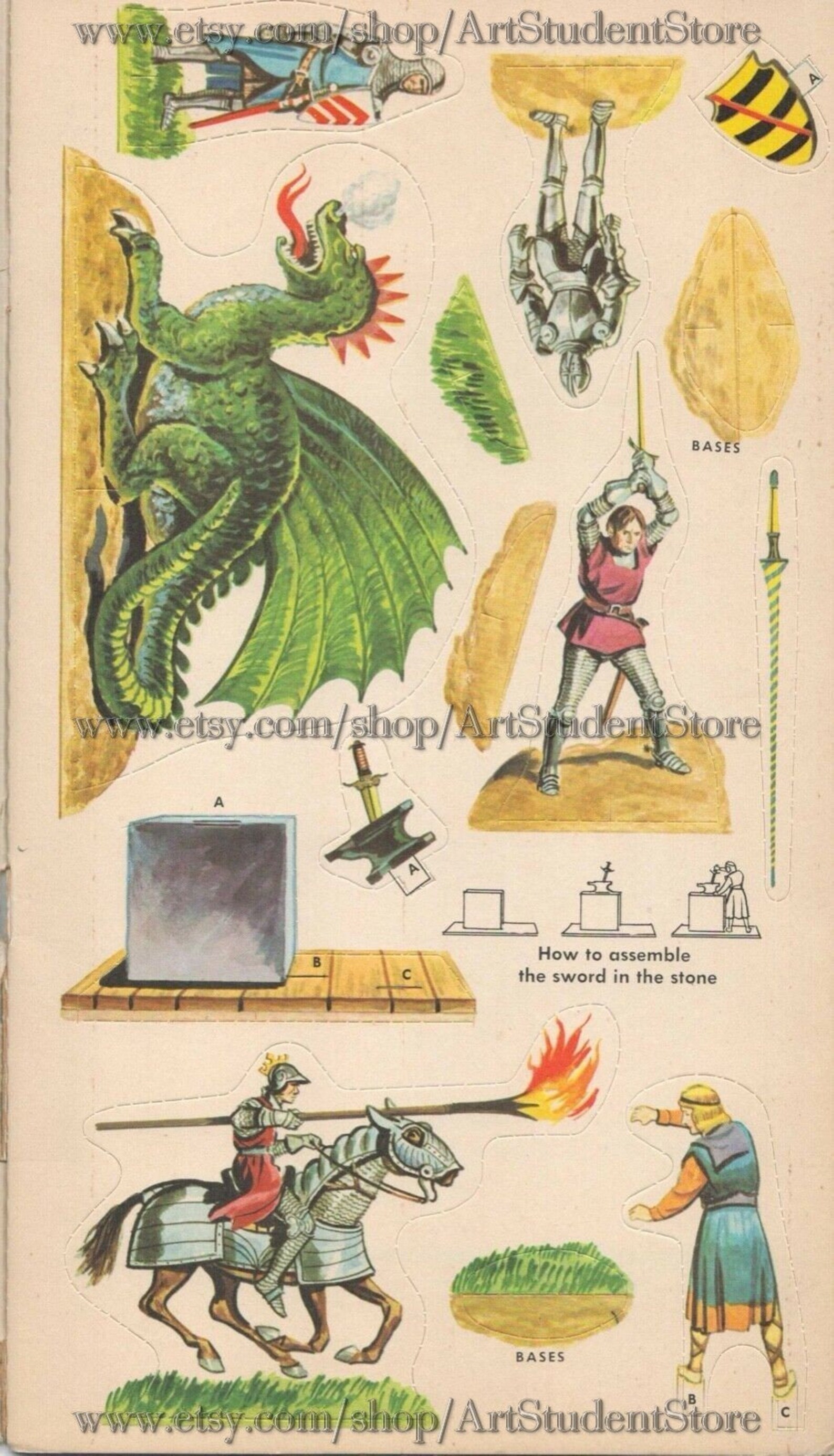 Printable Digital Pdf Vintage Paper Dolls Knights Armour 1956 - Etsy