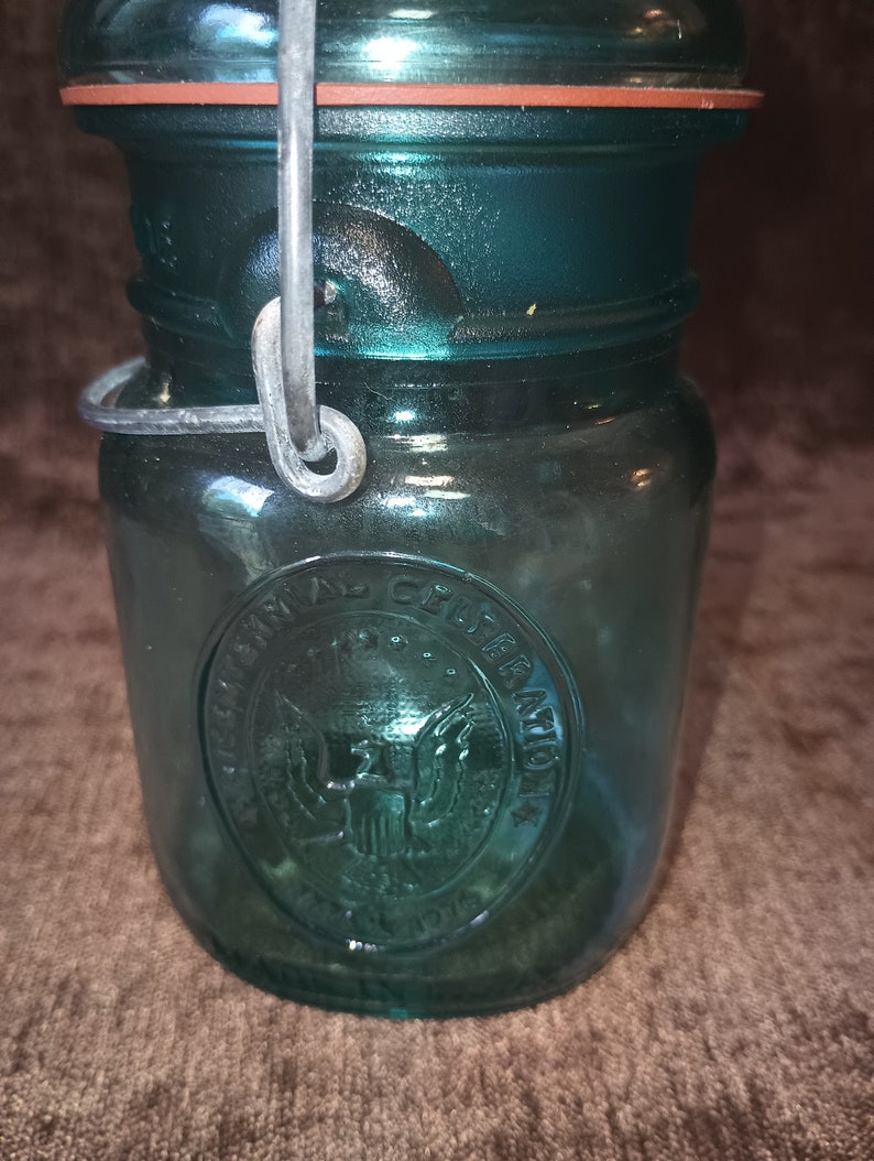 Vintage Blue Ball Mason Jar Centennial 1976 Quick Seal Lid - Etsy