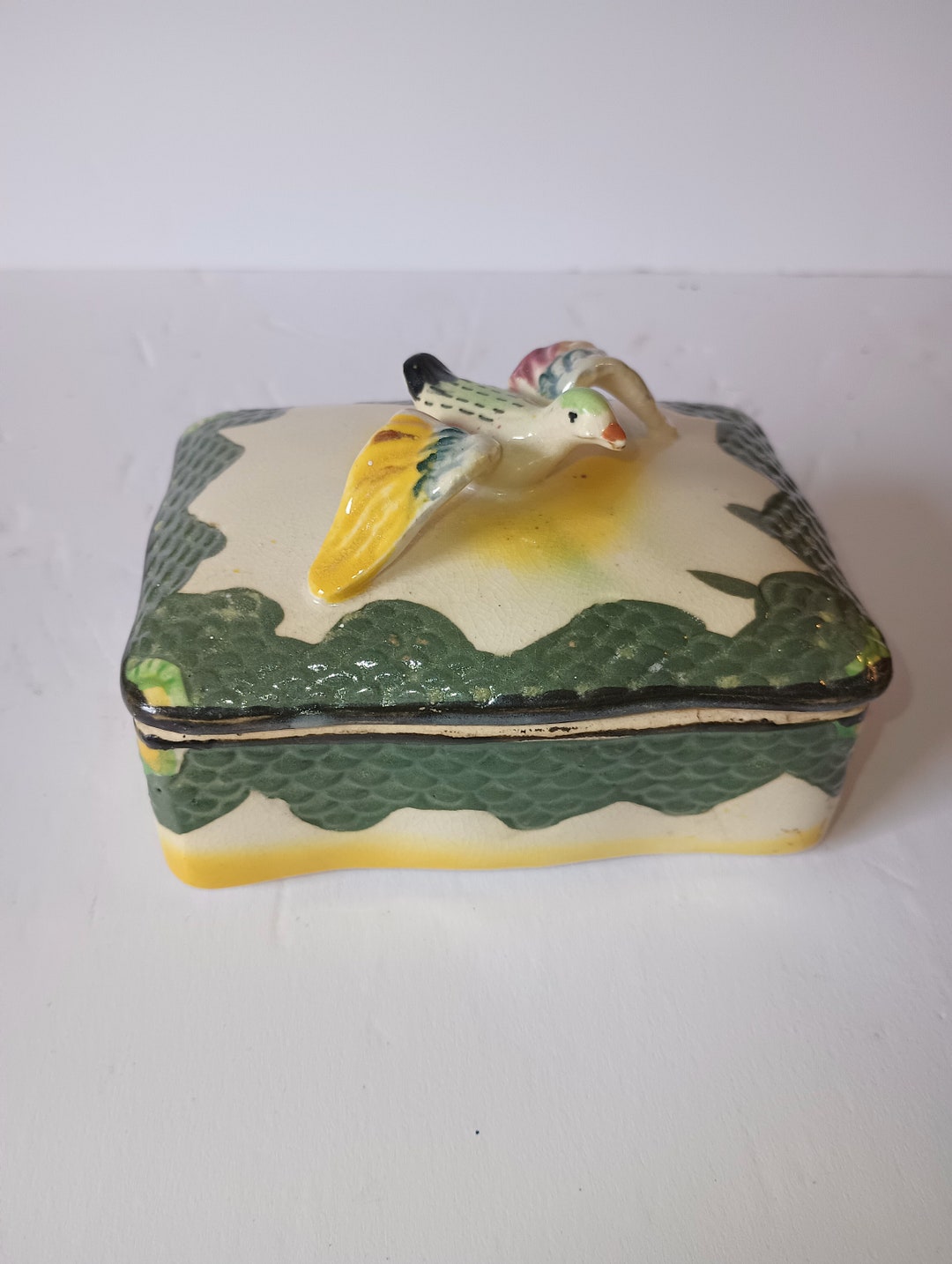 Hand Painted Japanese Trinket Box - Etsy