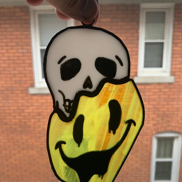 Stained Glass Smiley Face - Etsy