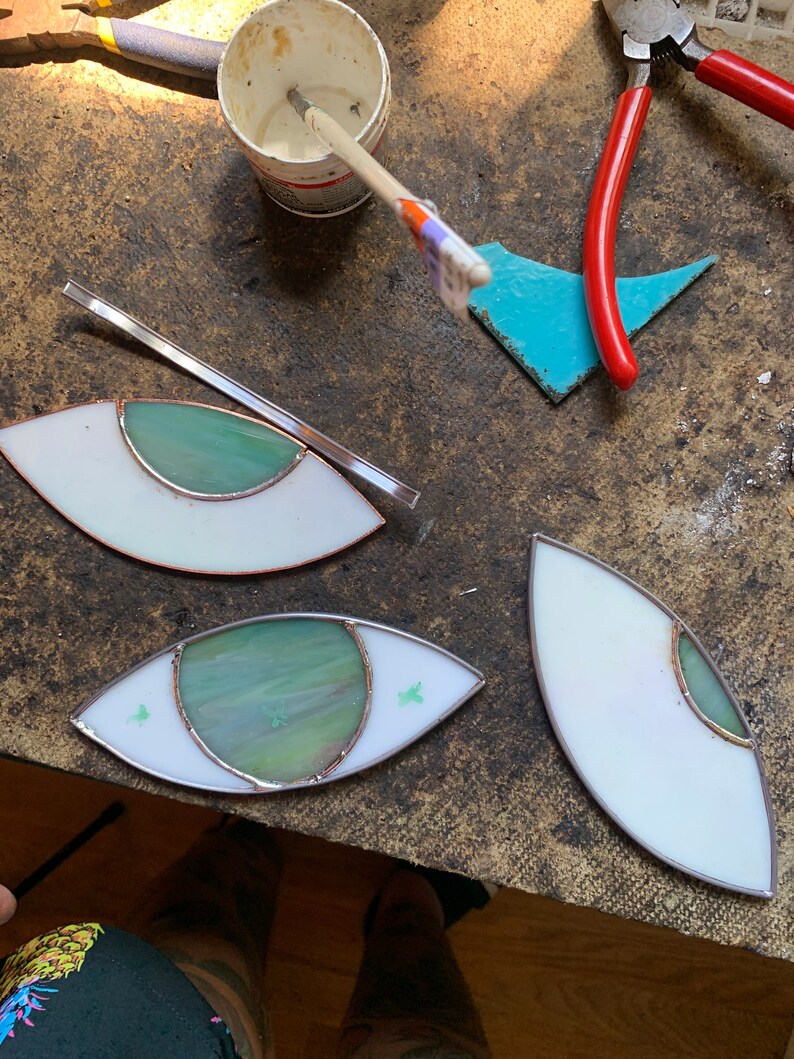 Stained Glass Eye Roll Mobile Suncatcher - Etsy