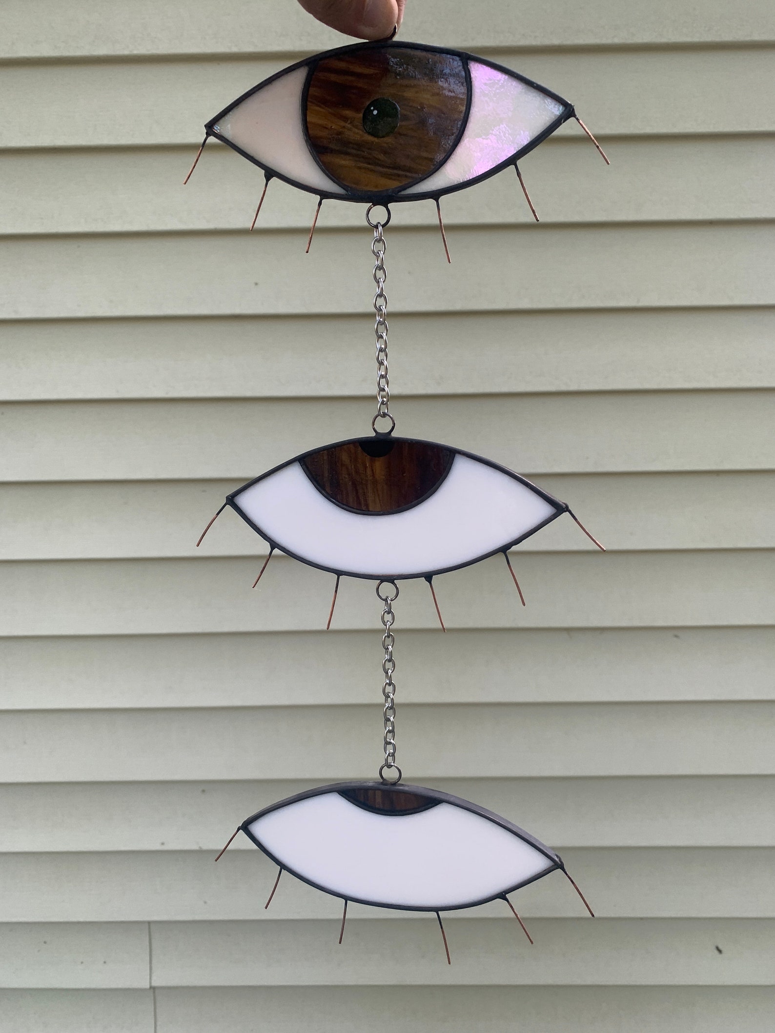 Stained Glass Eye Roll Mobile Suncatcher - Etsy