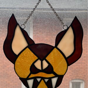 Halloween Stained Glass Bat Head - Etsy