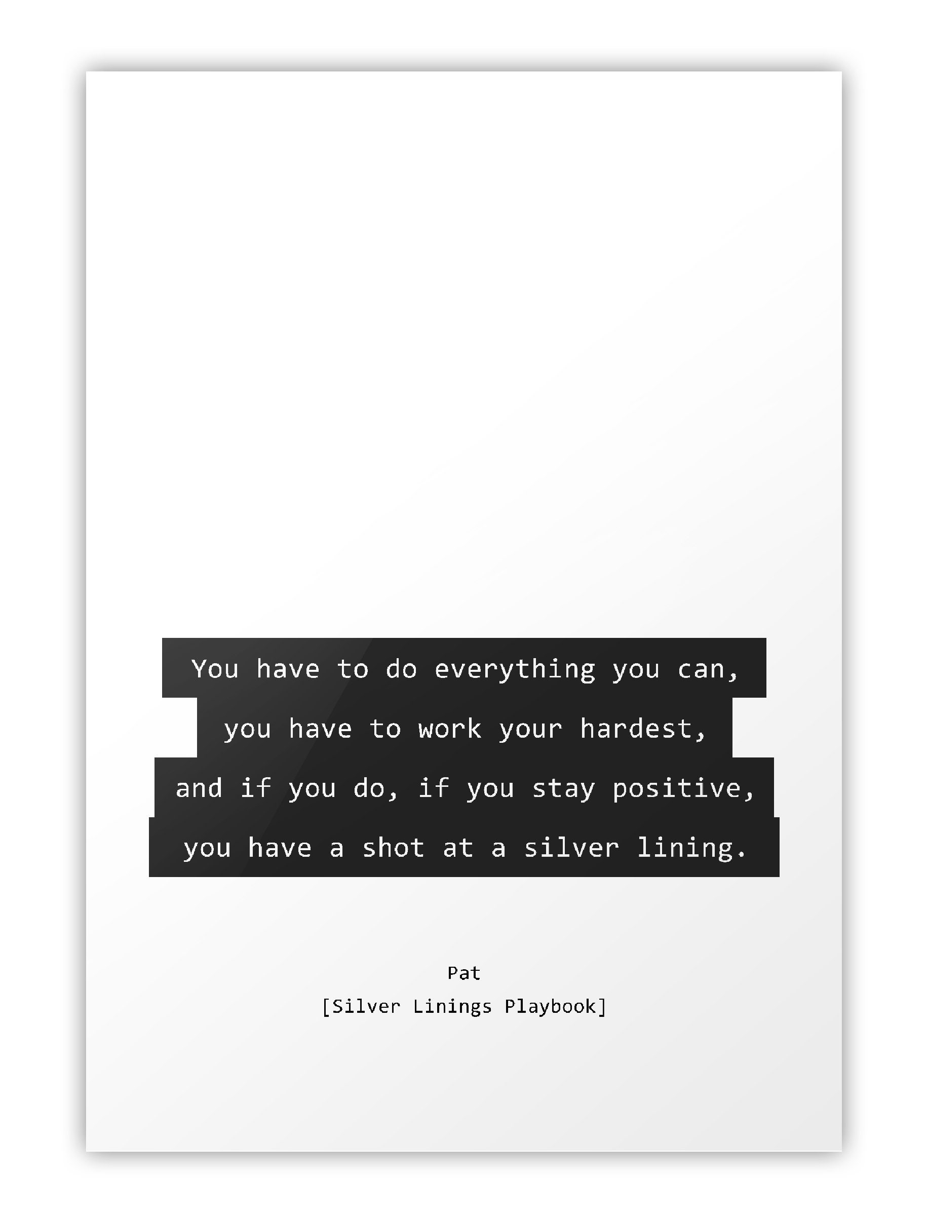 Silver Linings Playbook Quotes