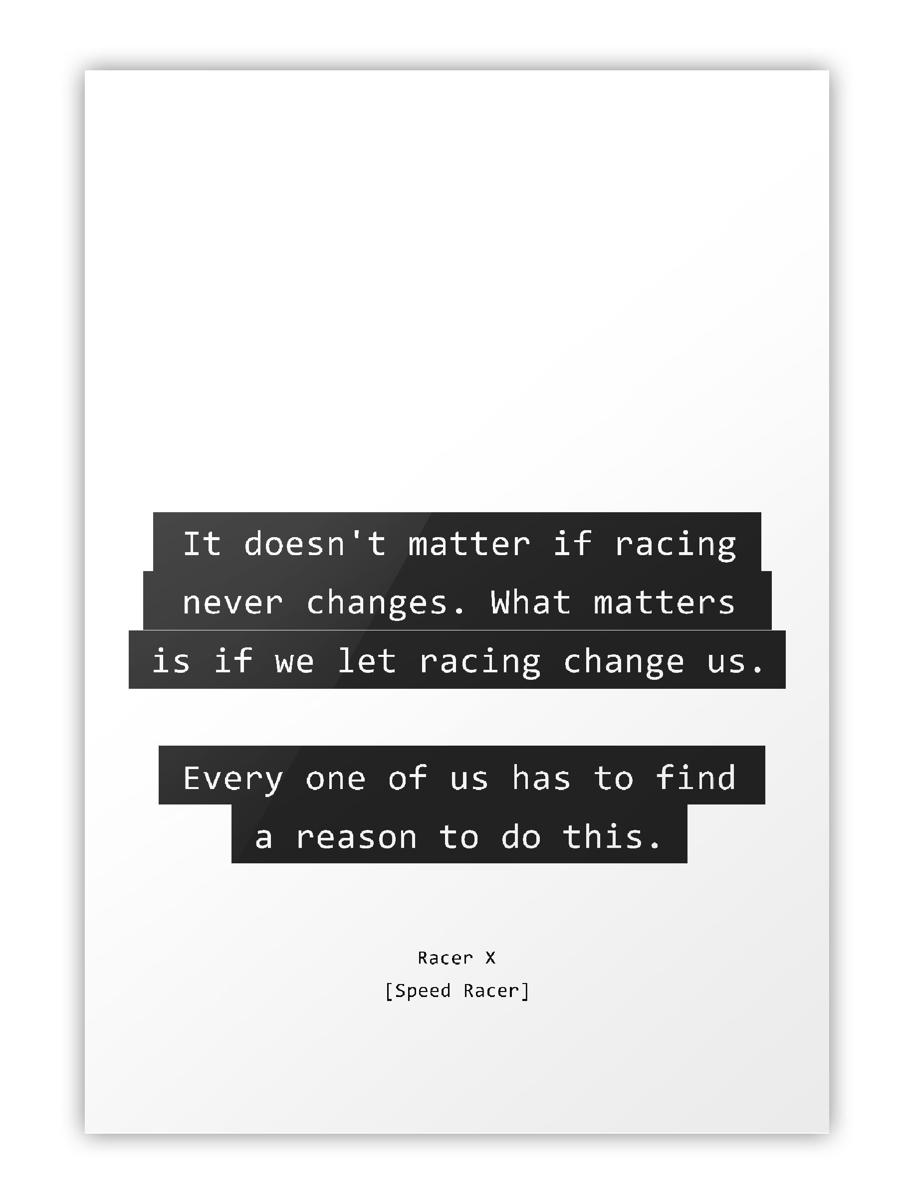 Speed Racer Quotes