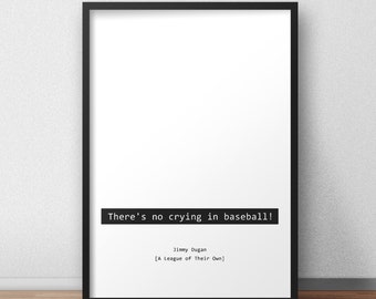 There's No Crying in Baseball - Etsy