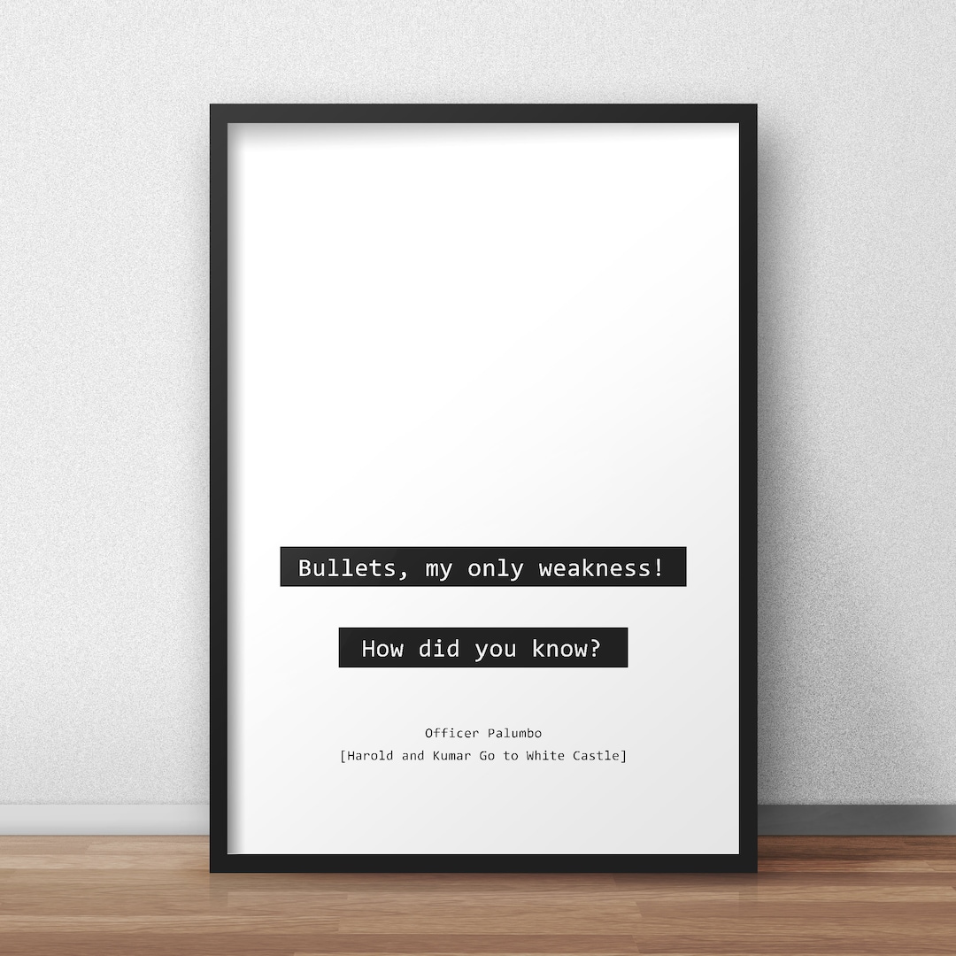 Bullets, My Only Weakness How Did You Know / Officer Palumbo / Harold ...