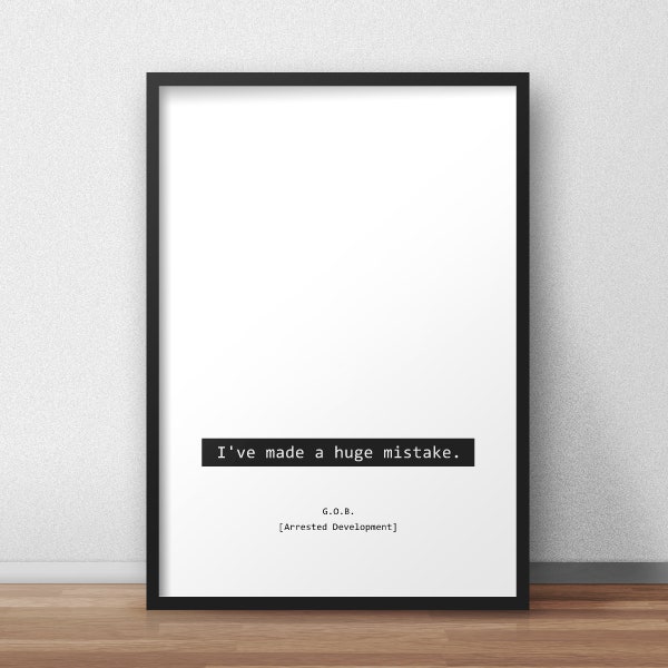 Arrested Development Quote - Etsy
