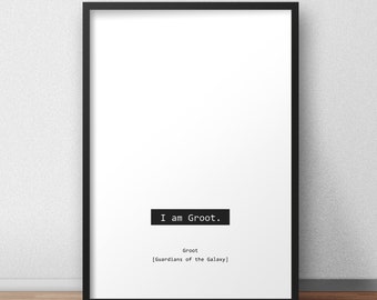 Baby Groot Guardians of the Galaxy Poster - Etsy