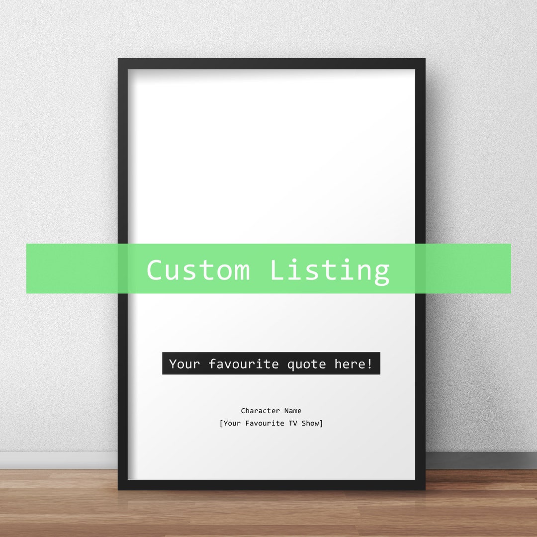 Custom Quote / Your Favourite TV, Movie and Personal Quote in Subtitle ...