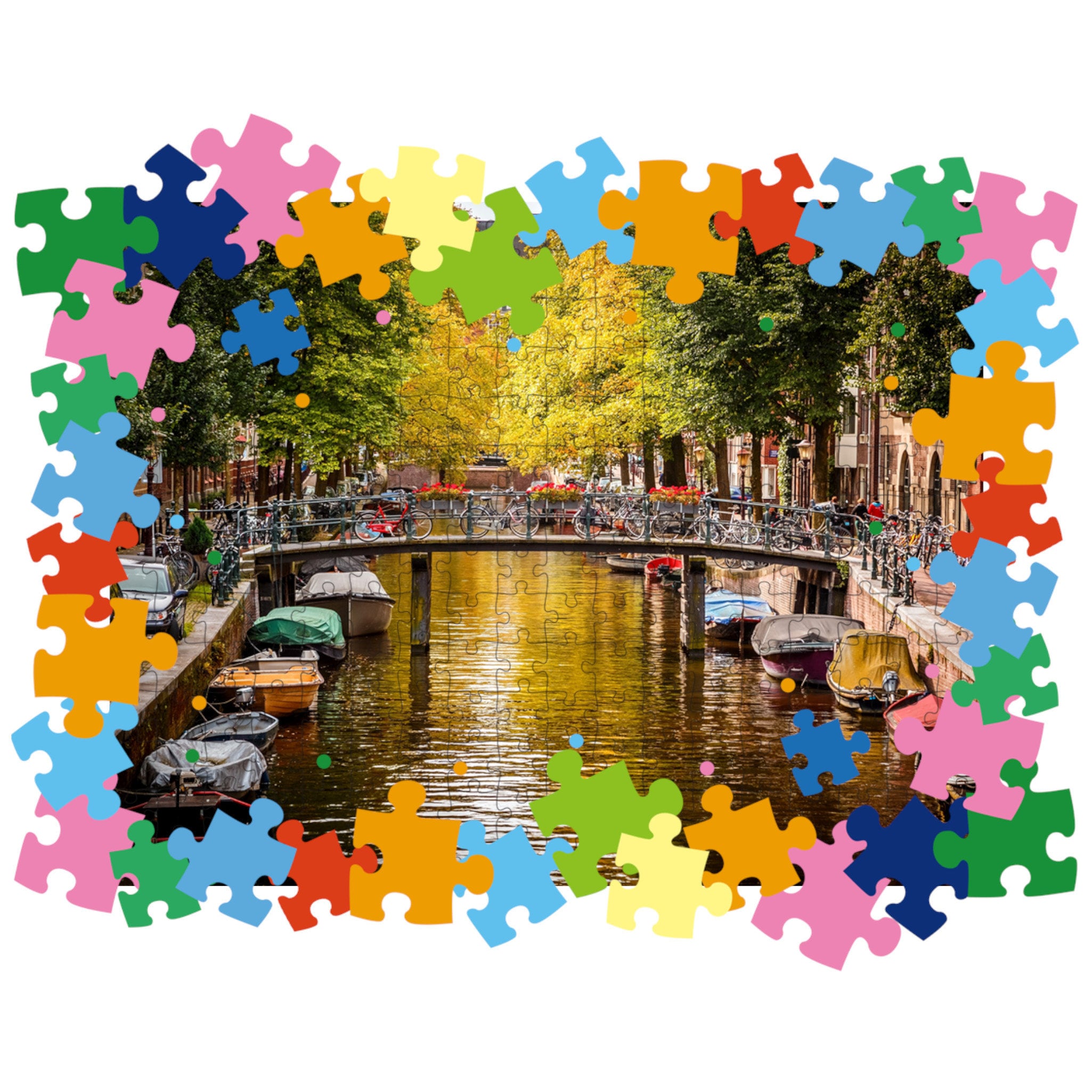Amsterdam puzzle 252 piece jigsaw puzzle 10x14 inch Puzzle for | Etsy